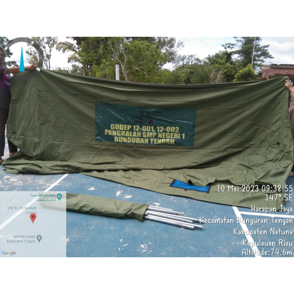 Jual Tenda pramuka 3x4 meter kapasitas 10 12 15 orang bahan d300 ...
