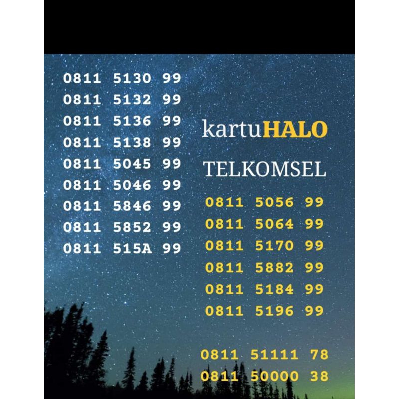 Jual 10 digit angka 99 kartu halo nomor cantik | Shopee Indonesia