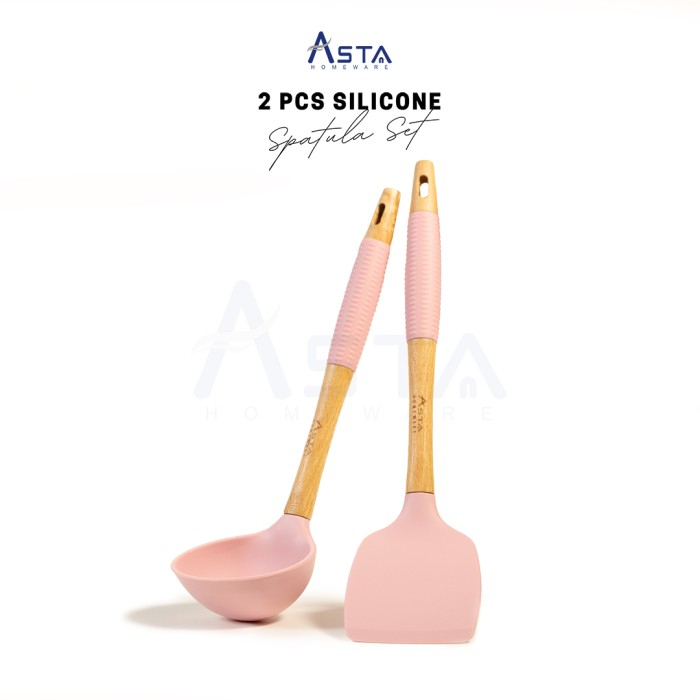 Jual Spatula Set Silicone Asta 2 Pcs ( Sutil + Sendok Sup) | Shopee ...