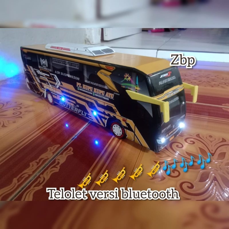 Jual miniatur bus telolet ukuran besar ban bisa belok | Shopee Indonesia