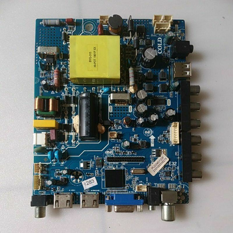 Jual mb mainboard tv LED polytron PLD 24D123 pcb biru | Shopee Indonesia