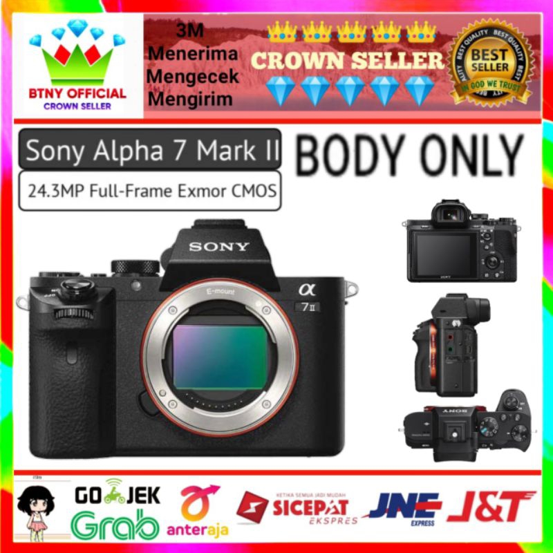 Jual Sony Alpha 7 Mark 2 II Alpha7 Body Only ILCE 7M2 Full Frame Ori ...