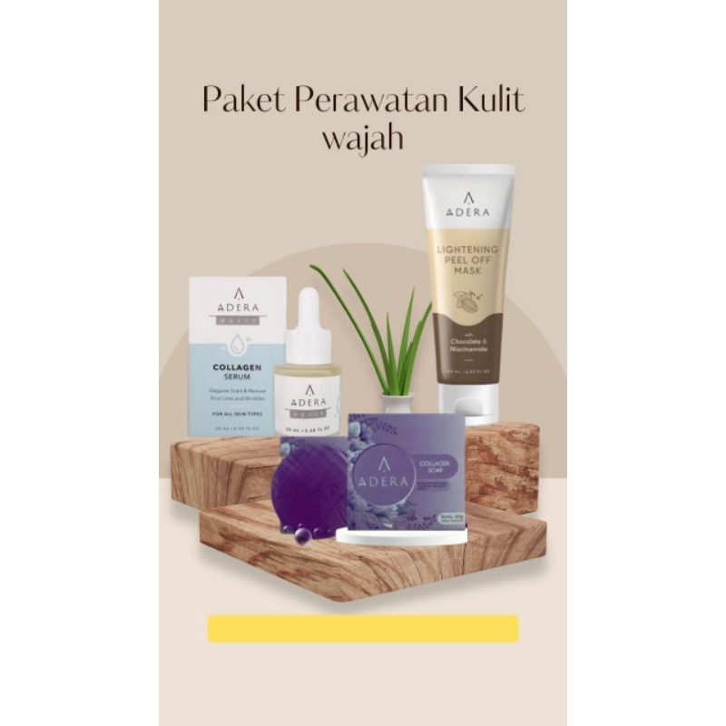 Jual ADERA LIGHTENING PEEL OFF MASK WAJAH GLOWING PUTIH BEBAS FLEK ...