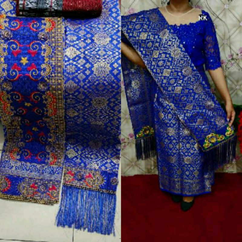 Jual songket mesin full bordir dan songket bordir | Shopee Indonesia