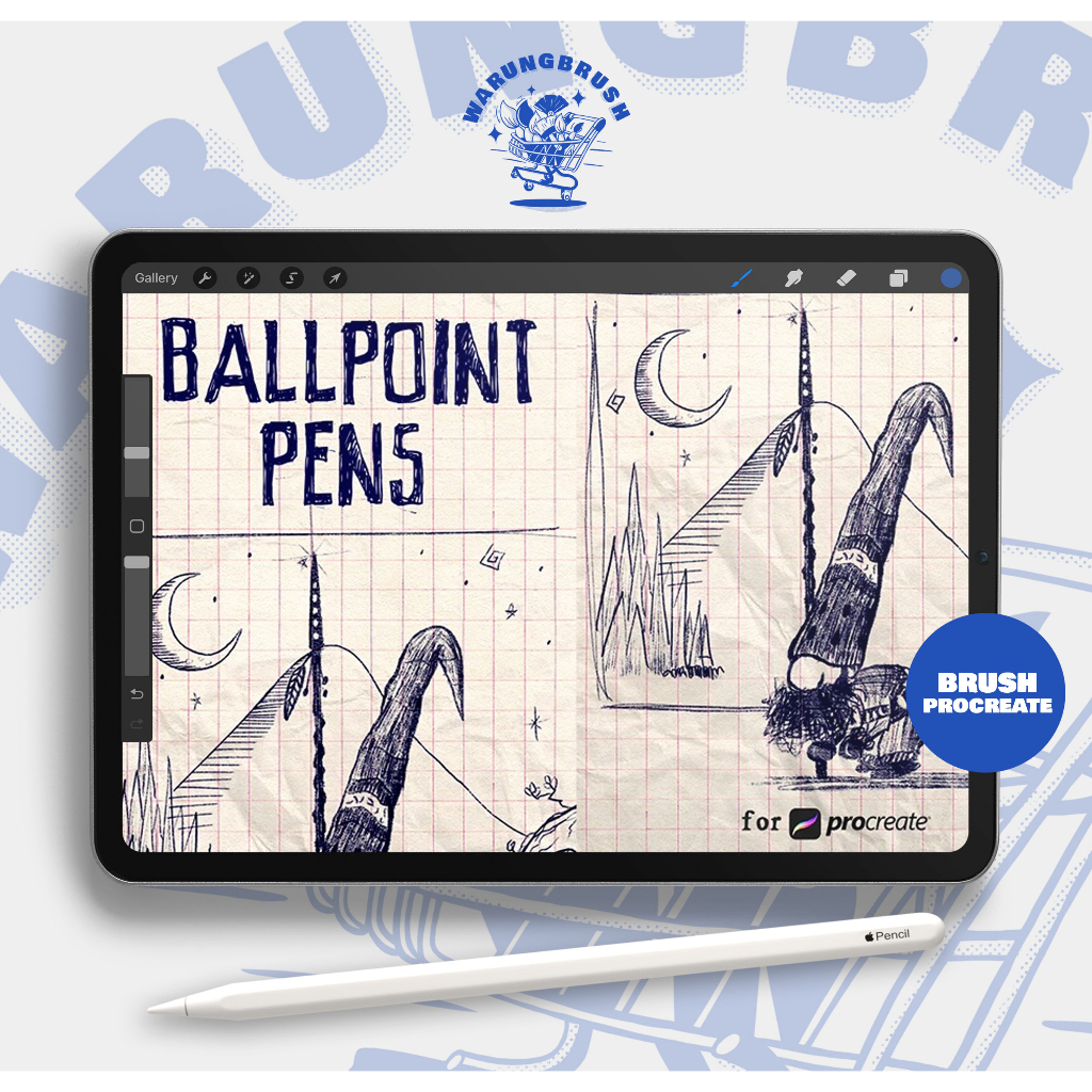 Jual Tip Top Ballpoint Pens Brushes for Procreate BP0075 | Shopee Indonesia