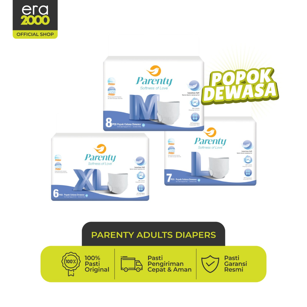 Jual Era 2000-Parenty Adult Diapers | Parenty Popok Dewasa | Type ...