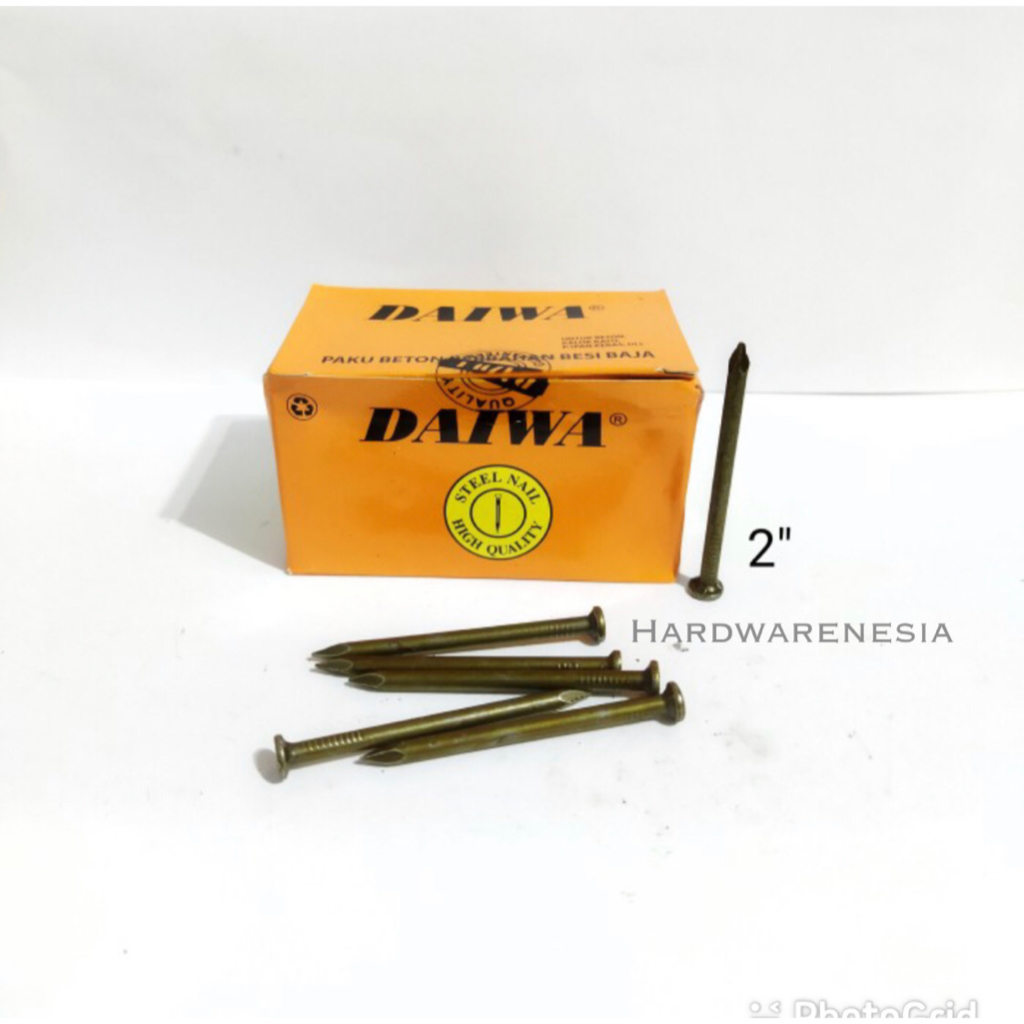 Jual DAIWA Paku Beton Kuning 1 / 1.1/4 / 1.1/2 / 2 / 3 / 4 inci PER BOX | Shopee Indonesia