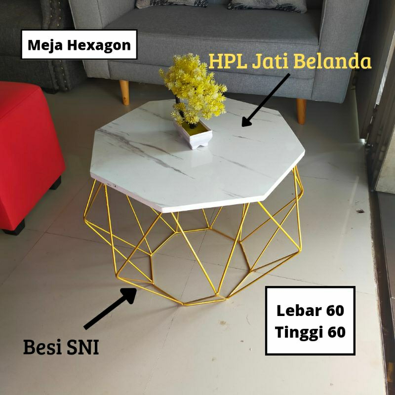 Jual Meja Tamu tipe Hexagon | Shopee Indonesia