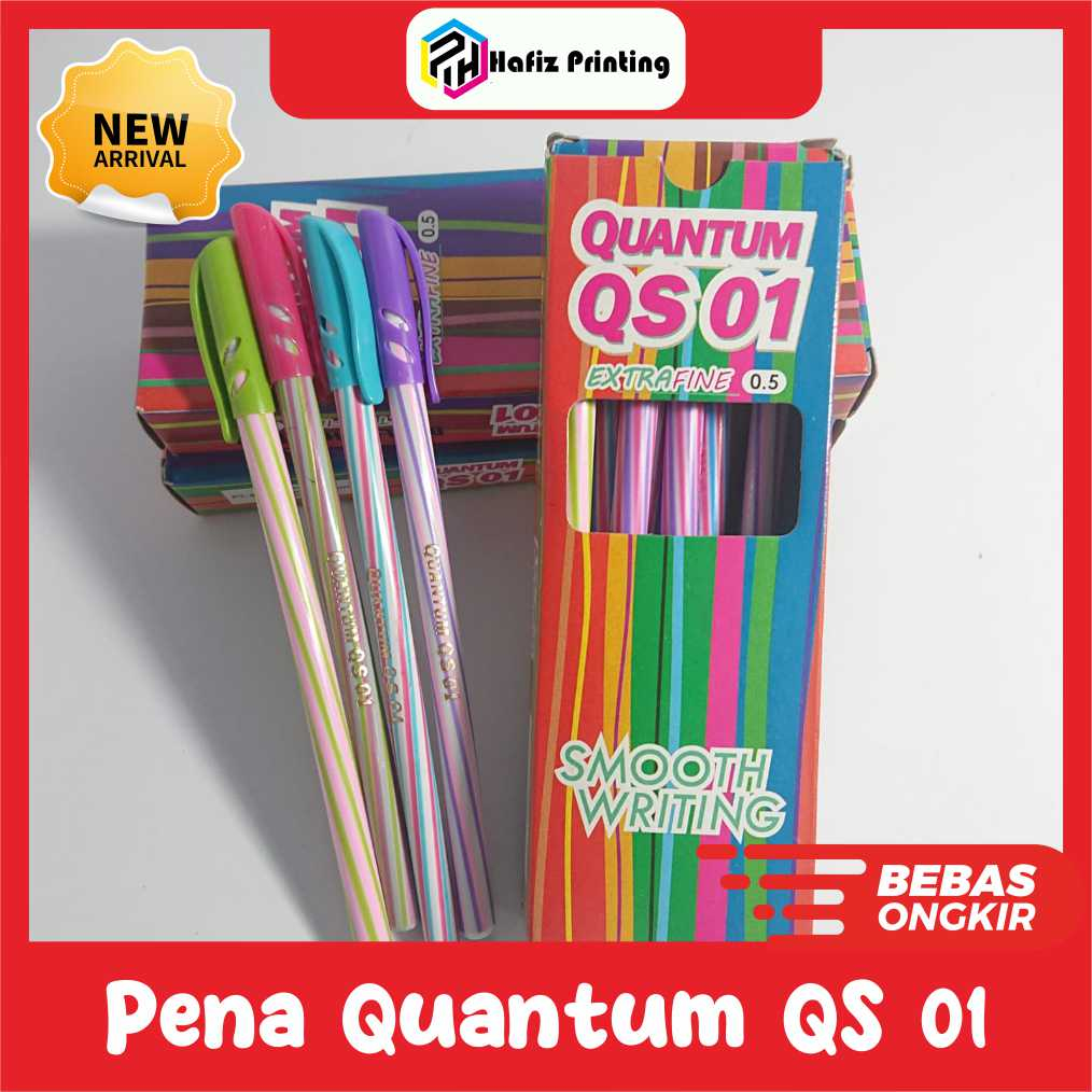 Jual pena spiral quantum QS-01 isi 12 pcs | Shopee Indonesia