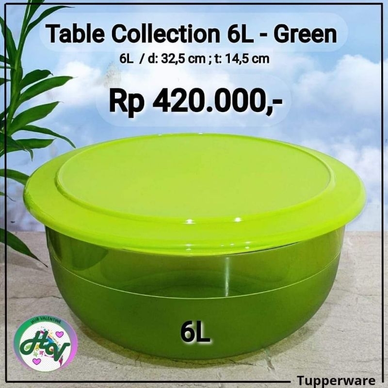 Jual Table collection 6L tupperware | Shopee Indonesia