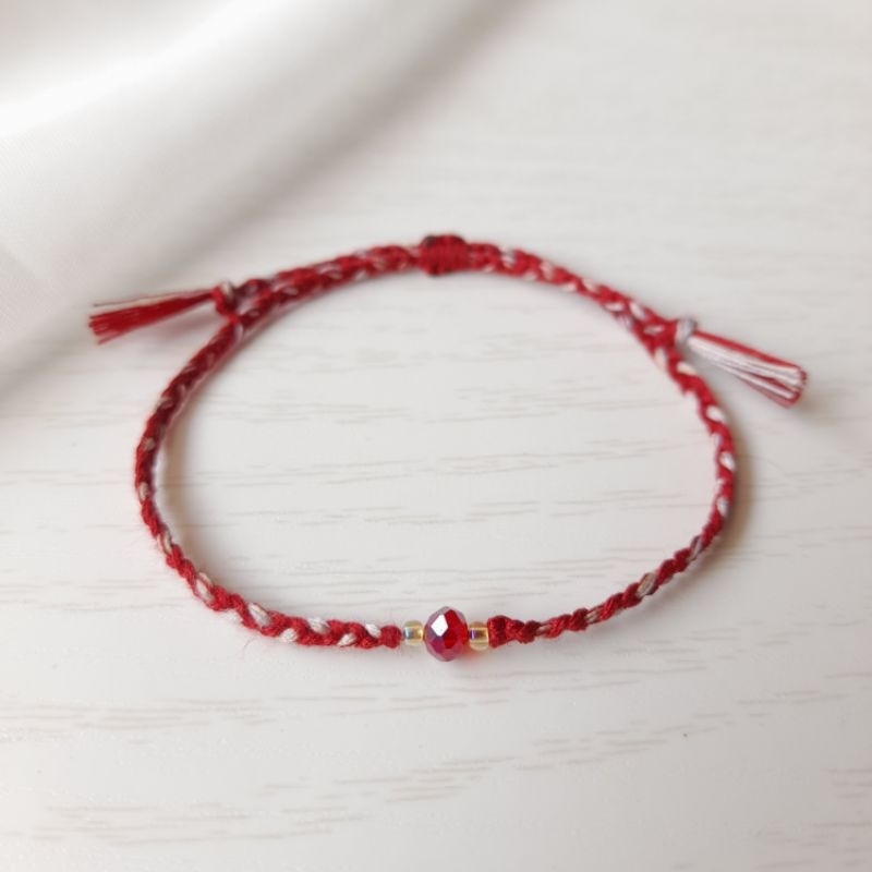 Jual BRAELYN•ROSE GEMS•gelang tali aesthetic•gelang tali korea•gelang ...