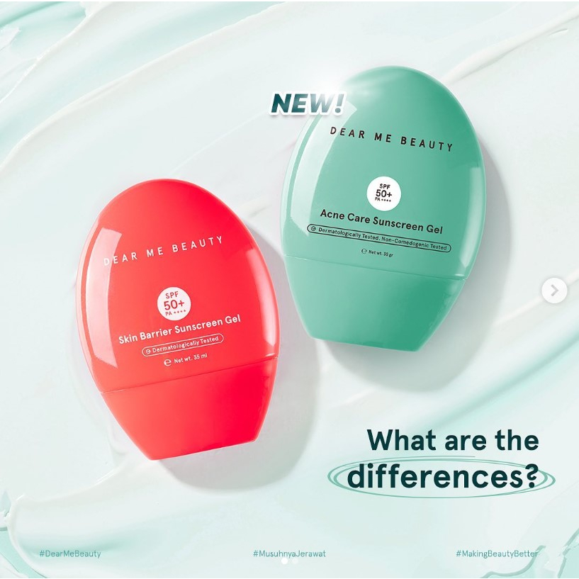 Jual Dear Me Acne Sunscreen READY | Dear Me Beauty Skin Barrier ...