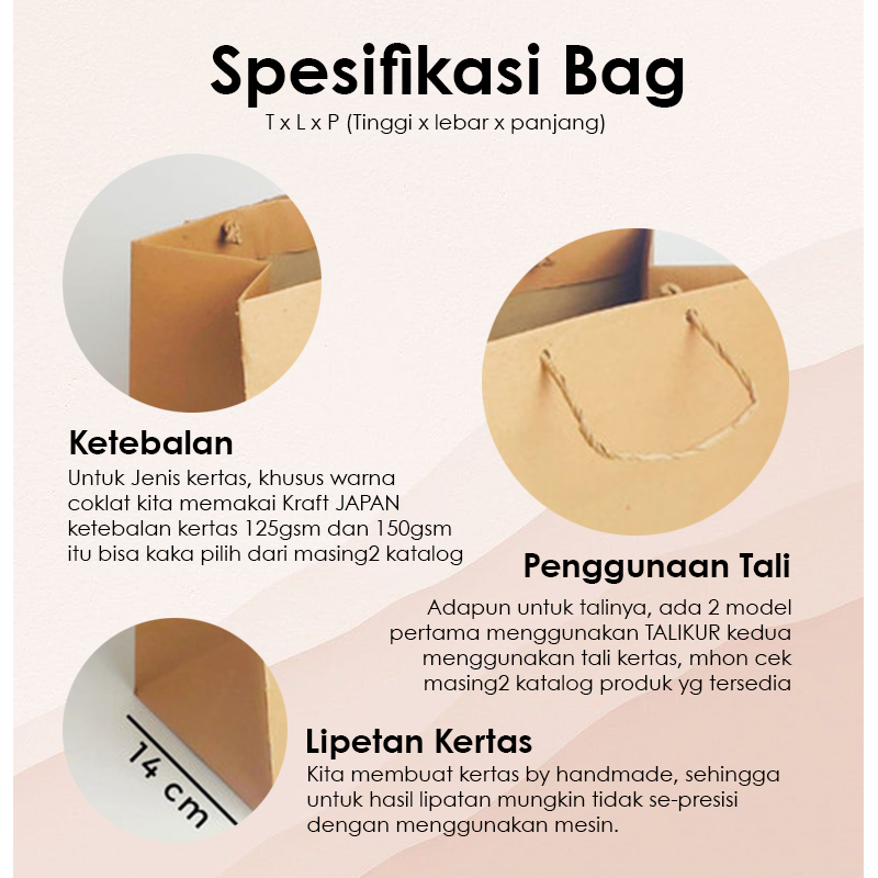 Jual Paper Bag Kado Ukuran Jumbo 29x9x20 CM, Paperbag Polos Bisa Buat ...