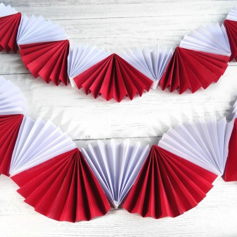 Jual origami paper /hiasan bendera merah putih dari kertas origami ...
