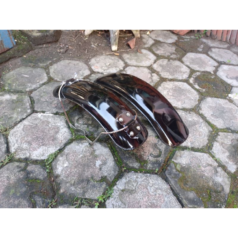 Jual Spakbor motor custom japstyle set depan belakang slebor pnp ...