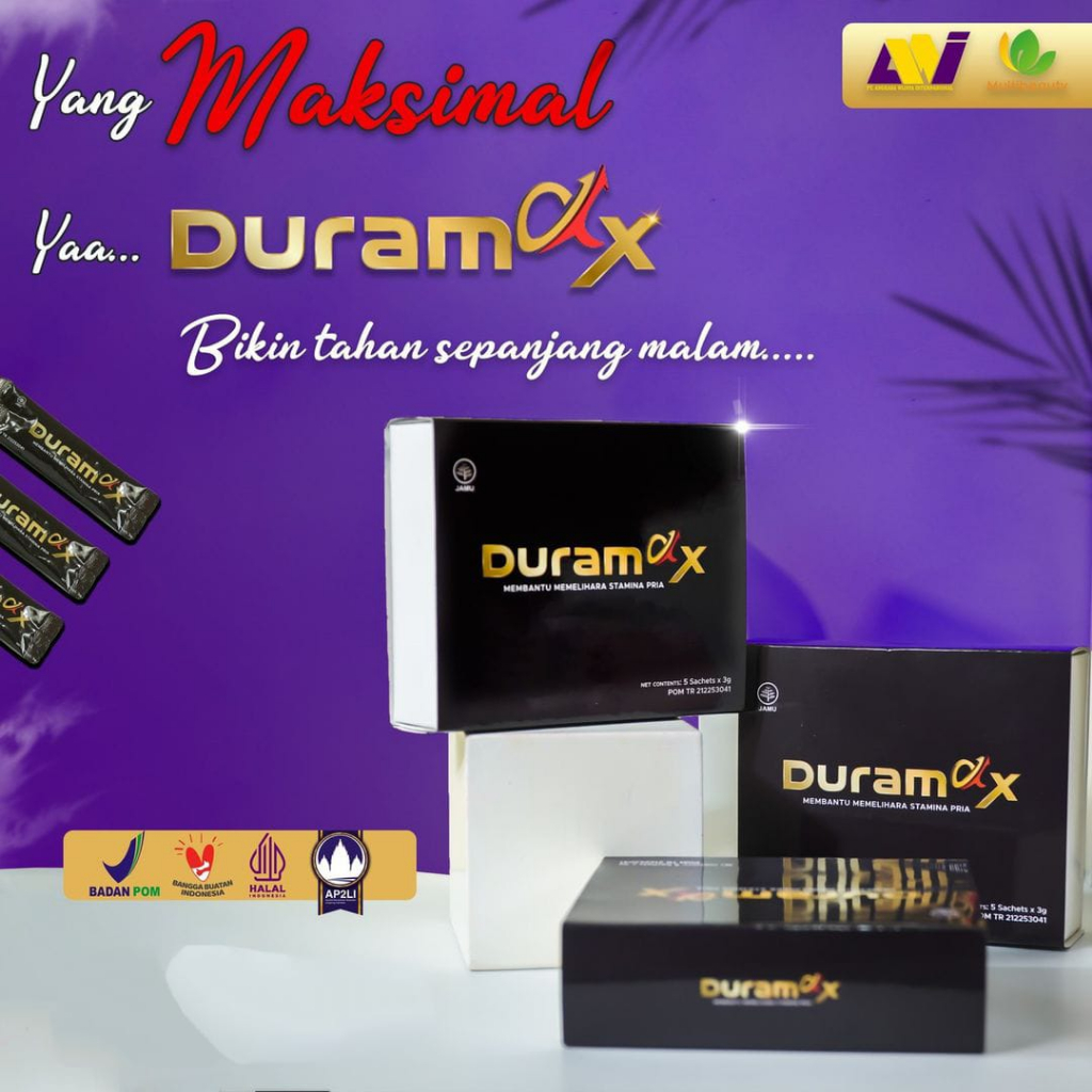 Jual Obat Kuat Pria Tahan Lama Duramax Alami Original 100% | Shopee ...