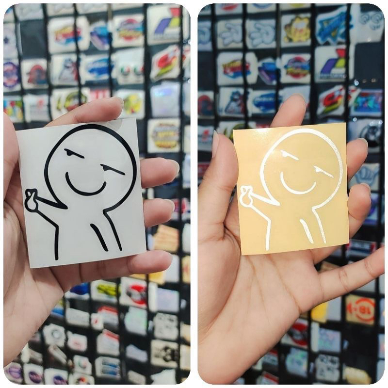 Jual STICKER MIDDLE FINGER PUCEK ANIMASI LUCU STIKER SARANGHEO BUCIN ...