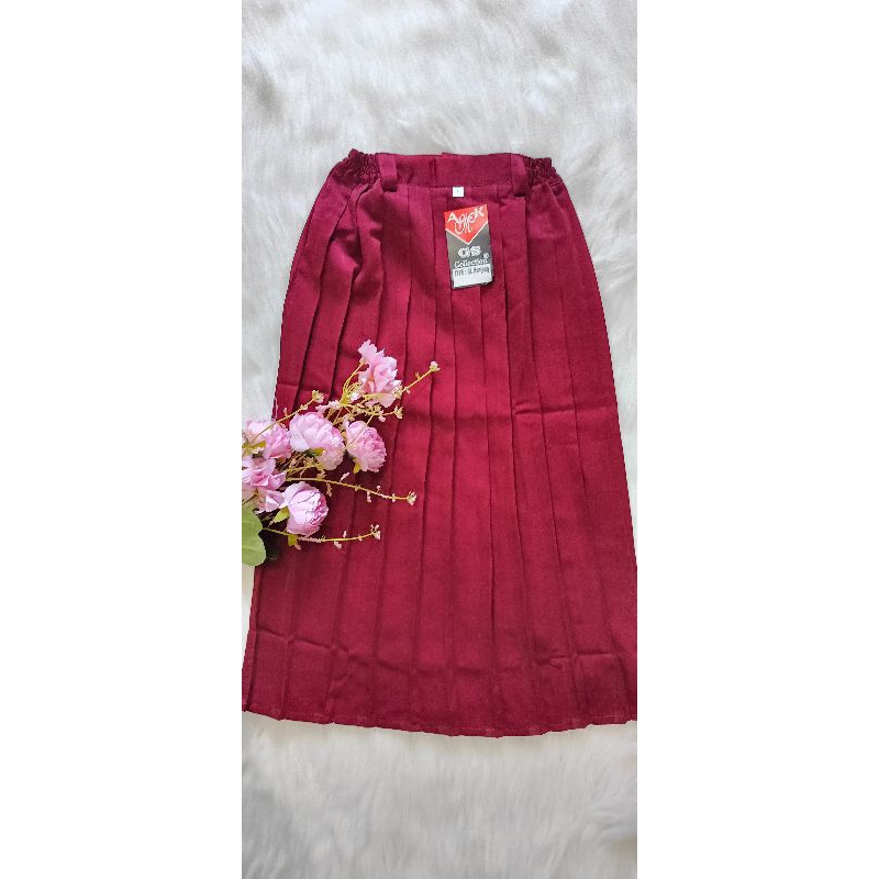 Jual Rok Seragam SD-MI//Rok Seragam Lipat//ROK seragam Panjang//Rok Seragam Rempel | Shopee ...