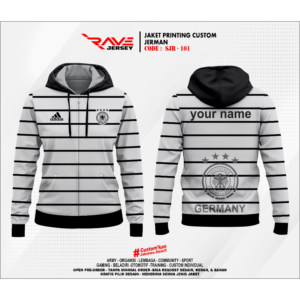 Jual JAKET BOLA TIMNAS GERMANY FULL PRINTING SUBLIMATION CUSTOM ...