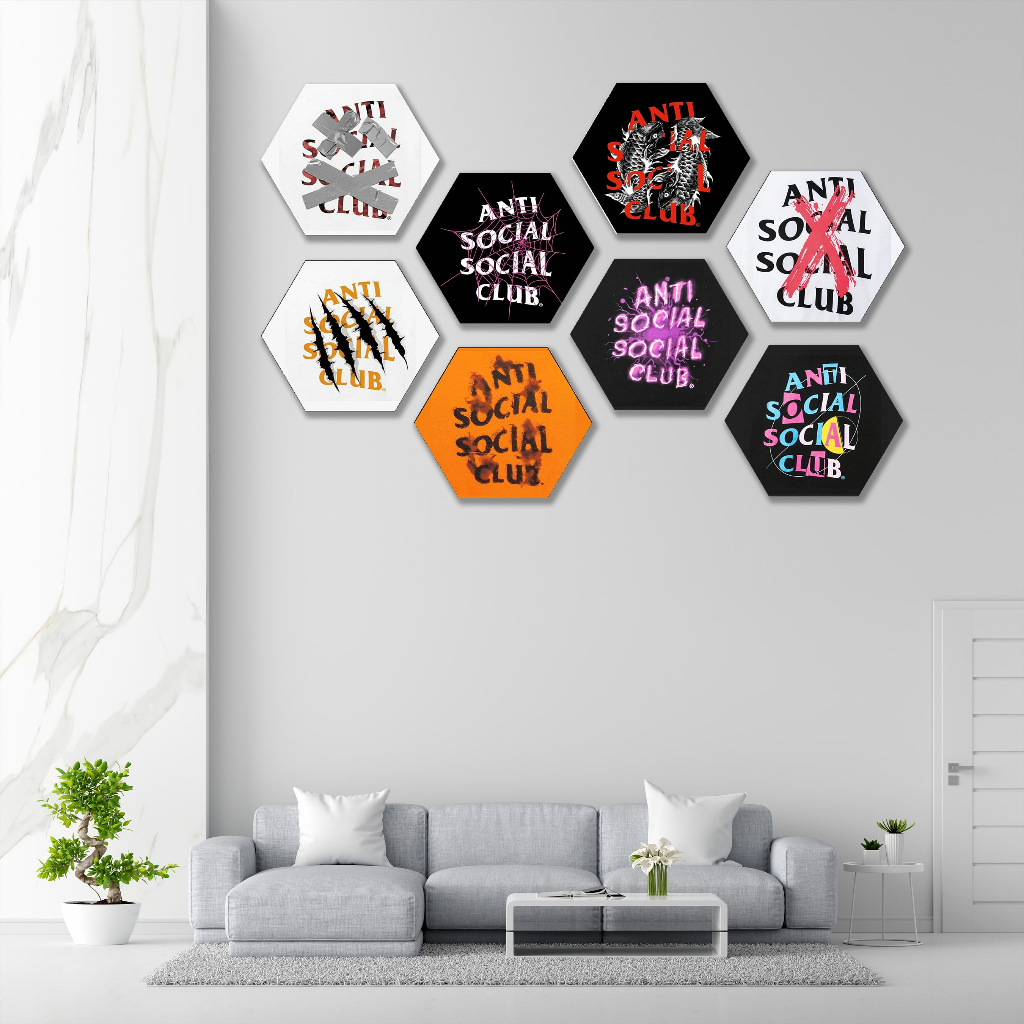 Jual HIASAN DINDING HEXAGONAL ASSC DESIGN AESTHETIC / POSTER KAYU ...