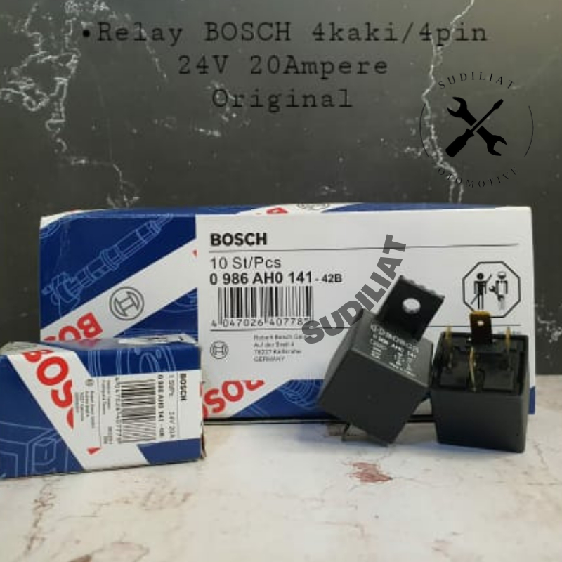 Jual RELAY BOSCH 4 KAKI - 4 PIN 24 VOLT 20 AMPERE ORIGINAL | Shopee ...