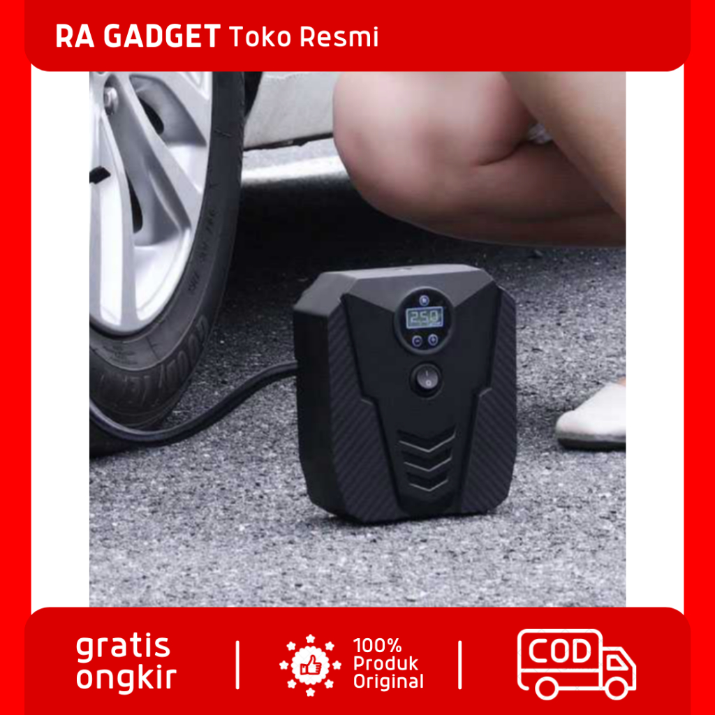 Jual Inflator Pompa Angin Ban Mobil Elektrik LCD Display / Inflator ...