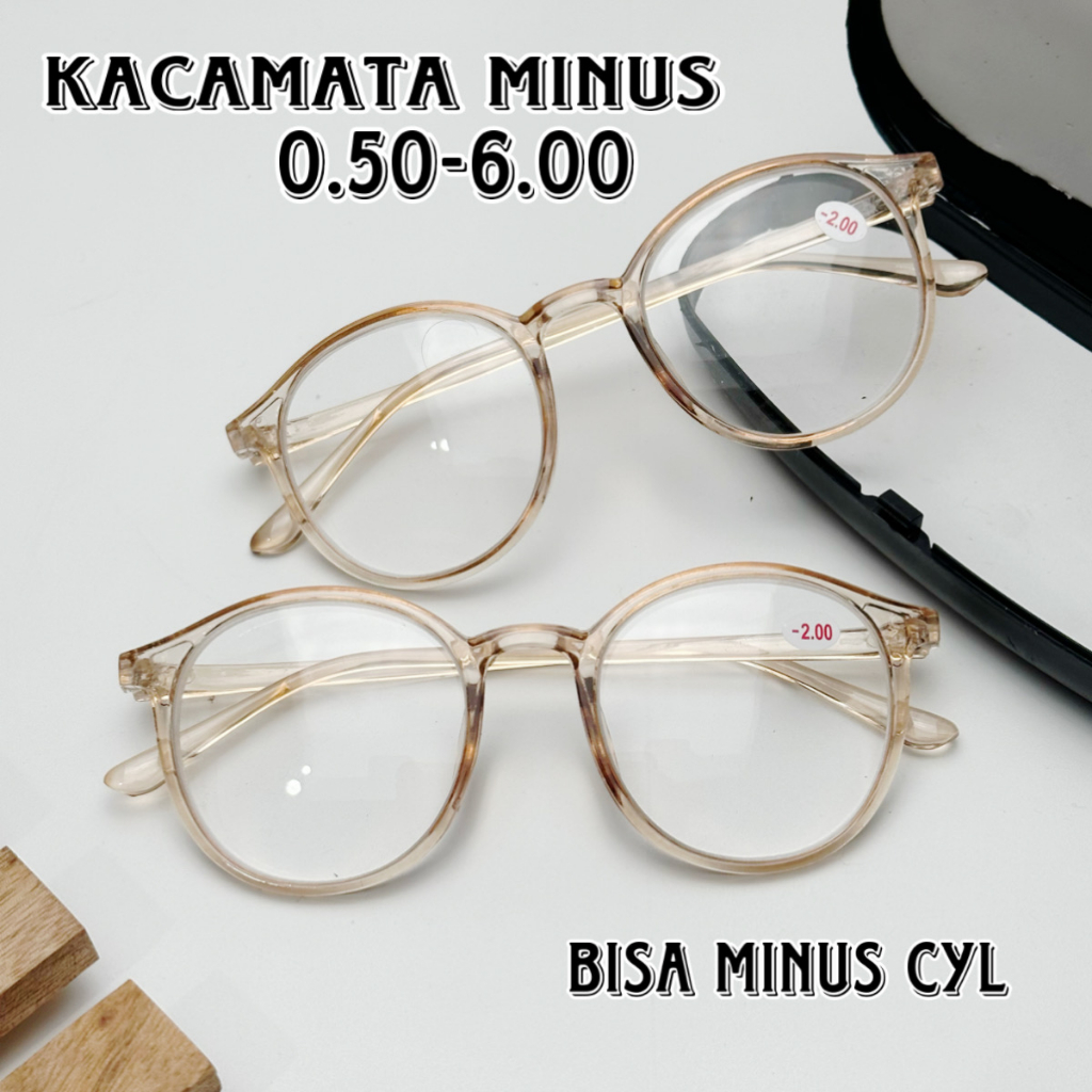 Jual Kacamata Wanita Model Hijab Lensa Minus Oval Import Optik 0.50-6.00 + Boc Dan Lap Pembersih ...