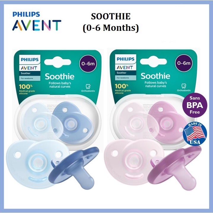 Jual Avent EMPENG bayi soothie 1pack isi 2 uk 0-6m | Shopee Indonesia