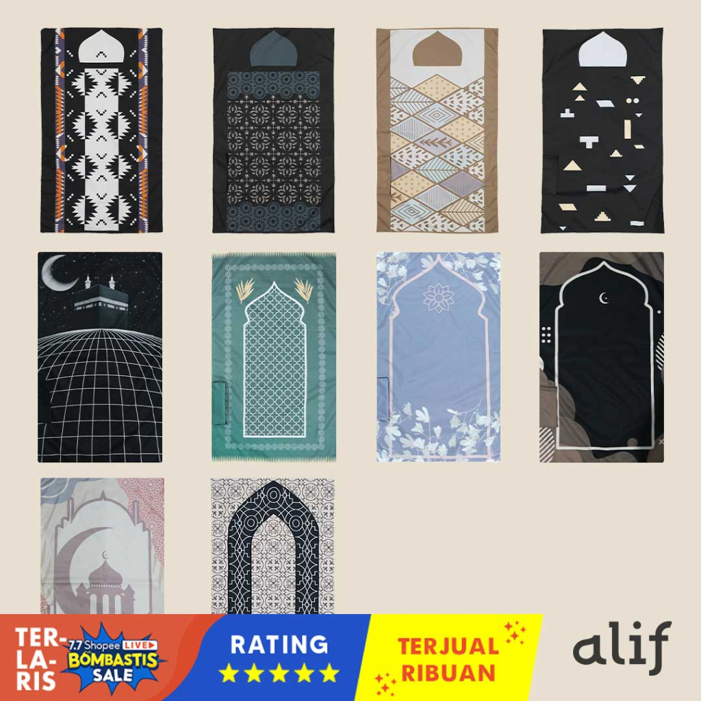 Jual Alif Modern Wear - Sajadah Saku Travel Waterproof Anti Slip Drop I ...