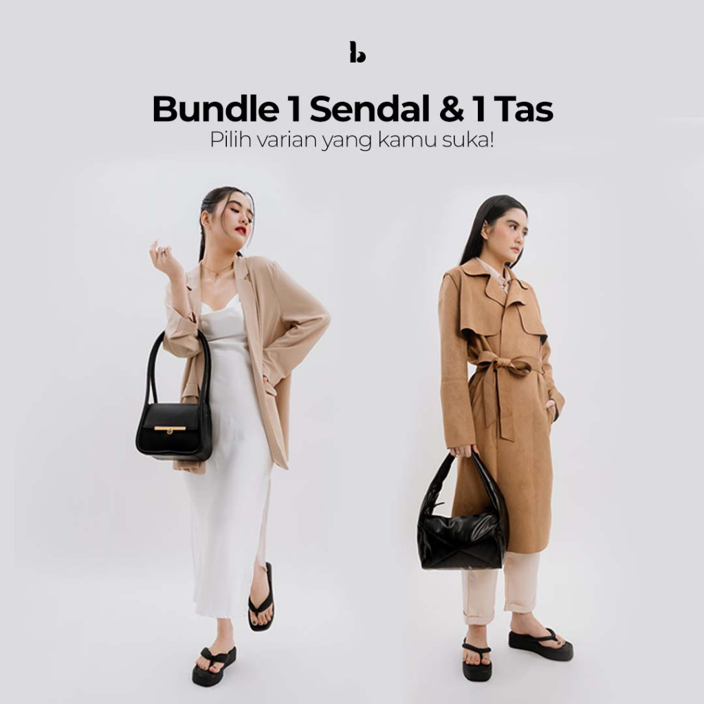 Jual Blackinstylee-Bundle 1 Tas dan 1 Sandal | Shopee Indonesia