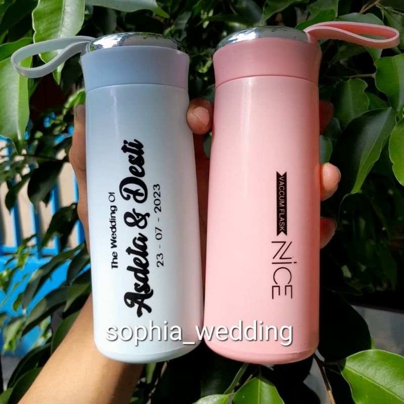 Jual Souvenir Botol Tumbler Nice Custom Sablon tanpa kemas (Order ...