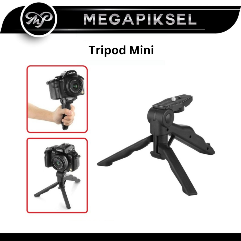Jual Tripod Mini Foldable 2 in 1 untuk DSLR Mirrorless | Shopee Indonesia