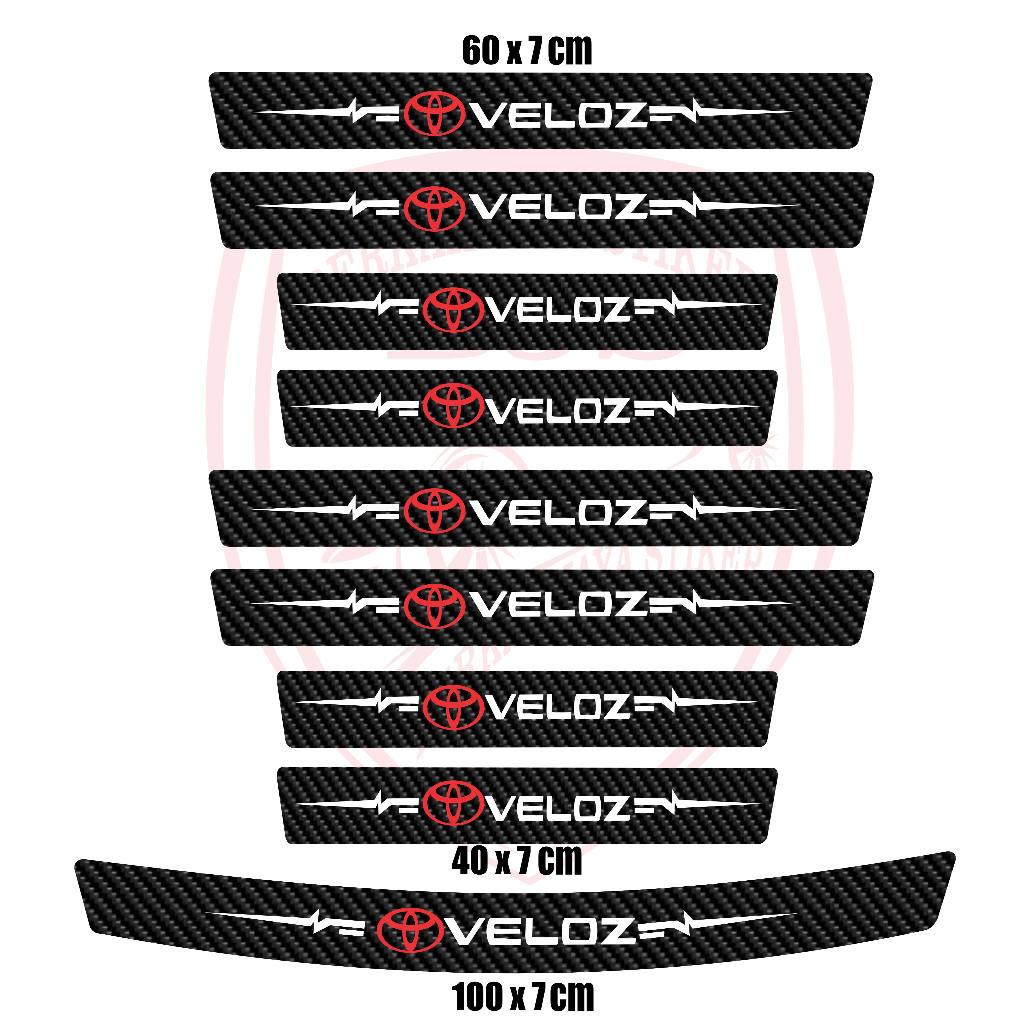 Jual STIKER MOBIL TOYOTA VELOZ STICKER PENGAMAN PINTU DAN BAGASI MOBIL ...