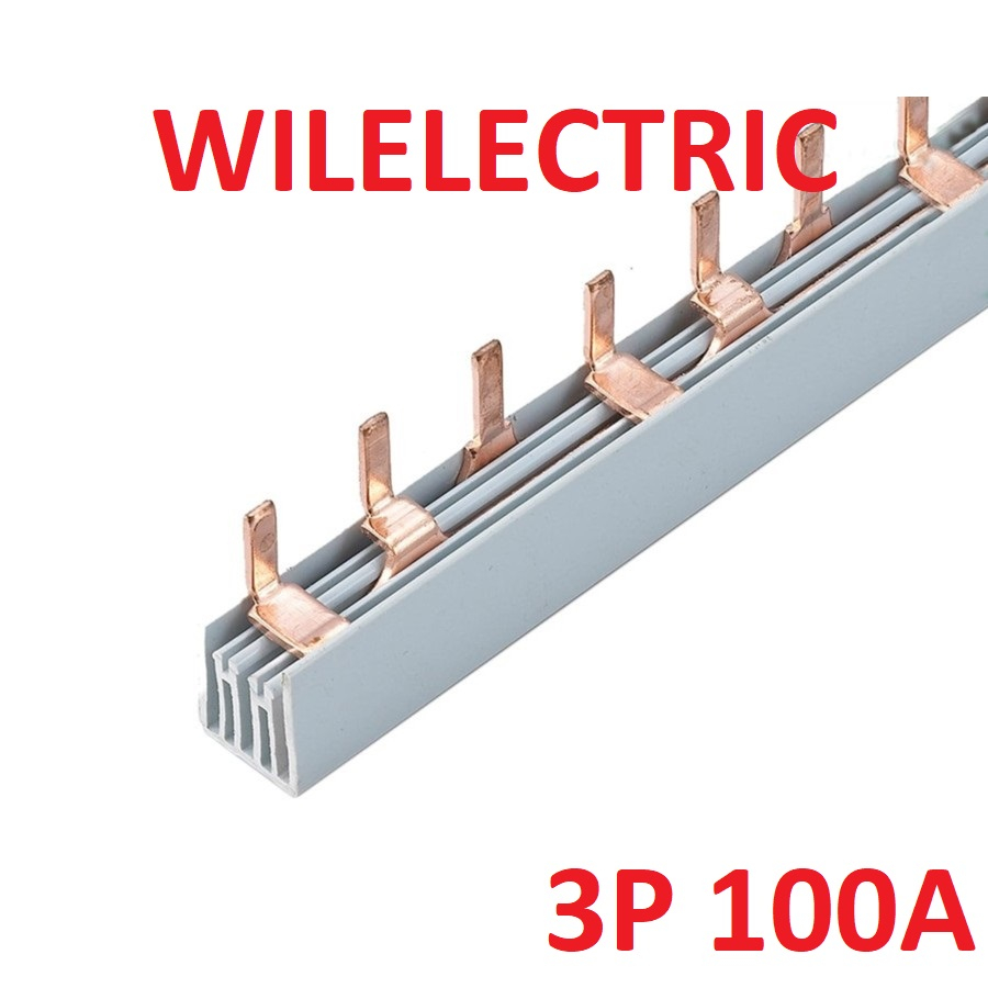 Jual Busbar sisir rel jumper tembaga MCB 3P 3 phase 100A 100 A 1 Meter 1m | Shopee Indonesia