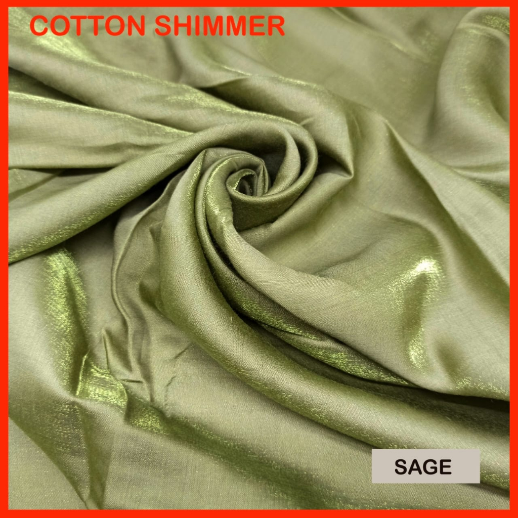 Jual Multi kain cotton shimmer shimer silk mengkilap eceran per 0.5 ...