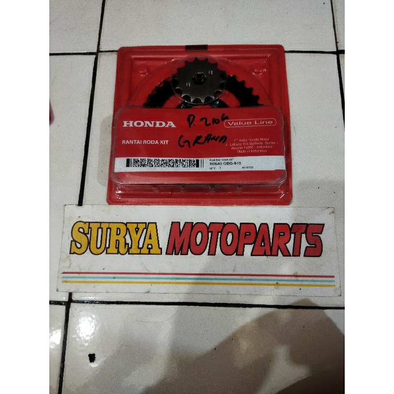 Jual Gir Set Rantai Honda Grand Legenda Honda Prima Kode Gbg 910 Original Ahm Honda Genuine