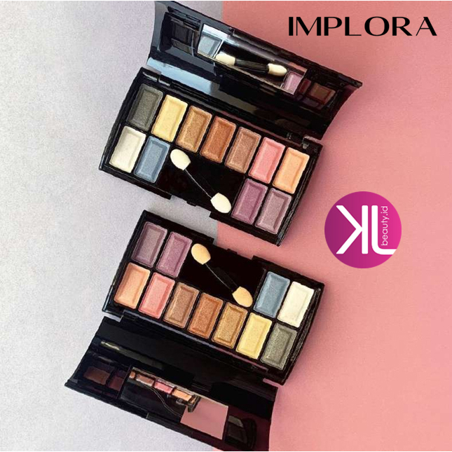 Jual Implora Eyeshadow Palette 11 Colours 7672 | Shopee Indonesia