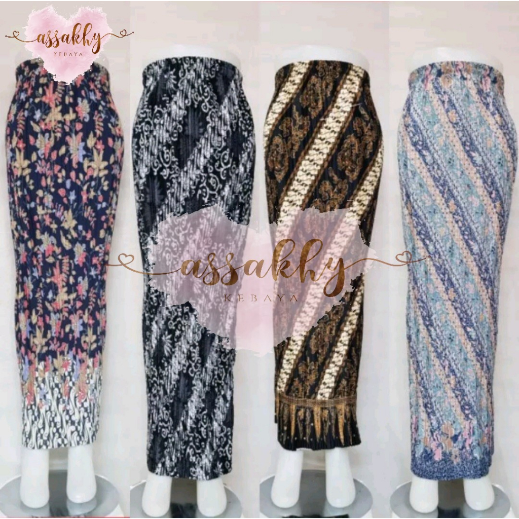 Jual Real Pict Rok Plisket Batik/Rok Plisket/Rok Bawahan Wanita/Rok ...