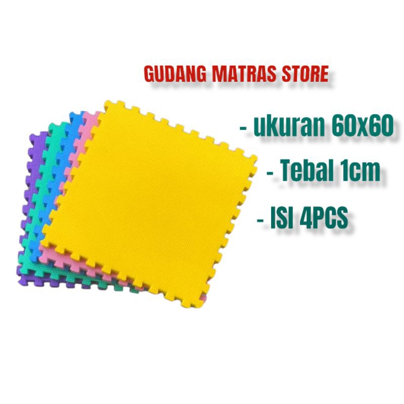 Jual matras lantai puzzle lantai ukuran 60x60 tebal 1cm dan 2cm ...
