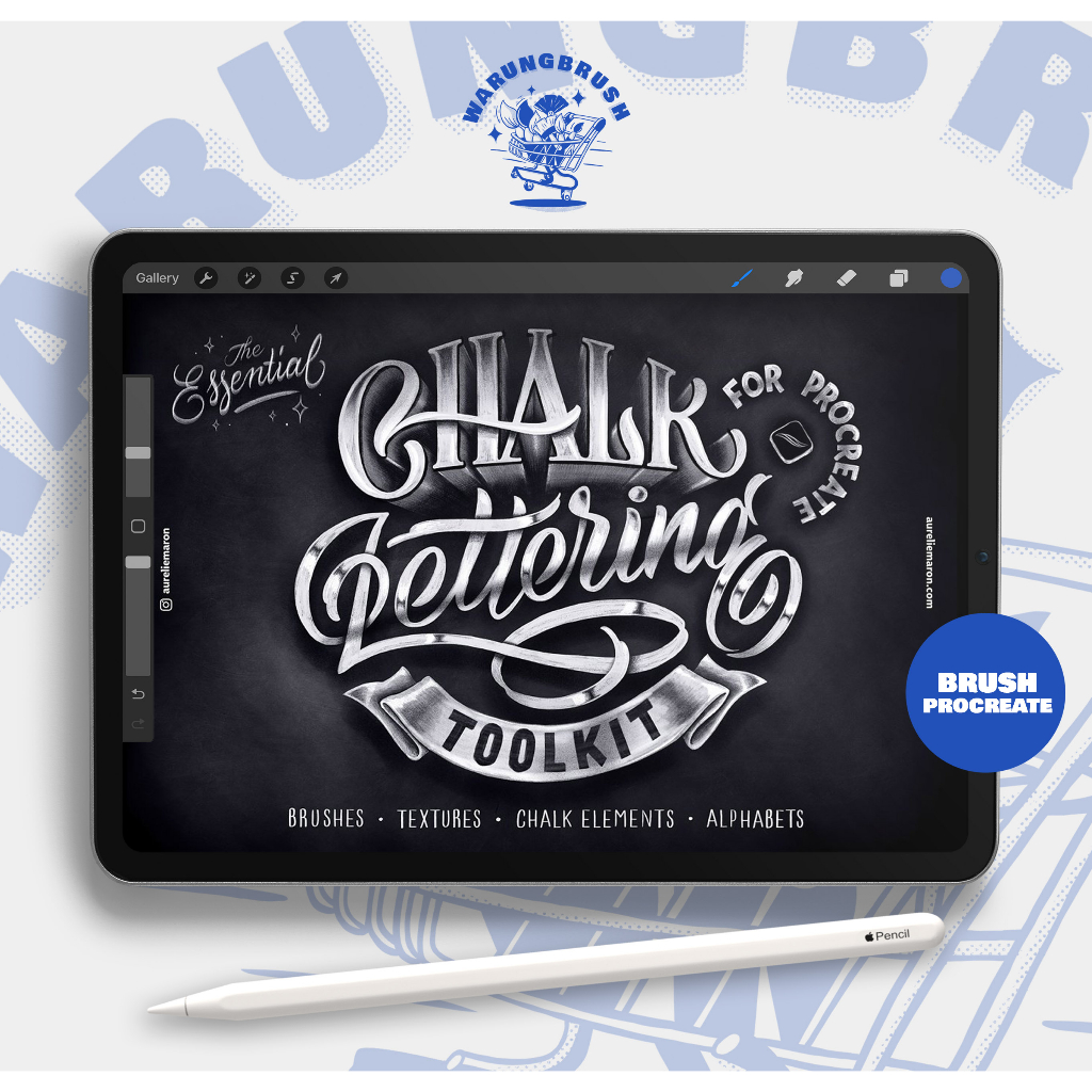 Jual Chalk Lettering Toolkit Procreate BP00305 | Shopee Indonesia