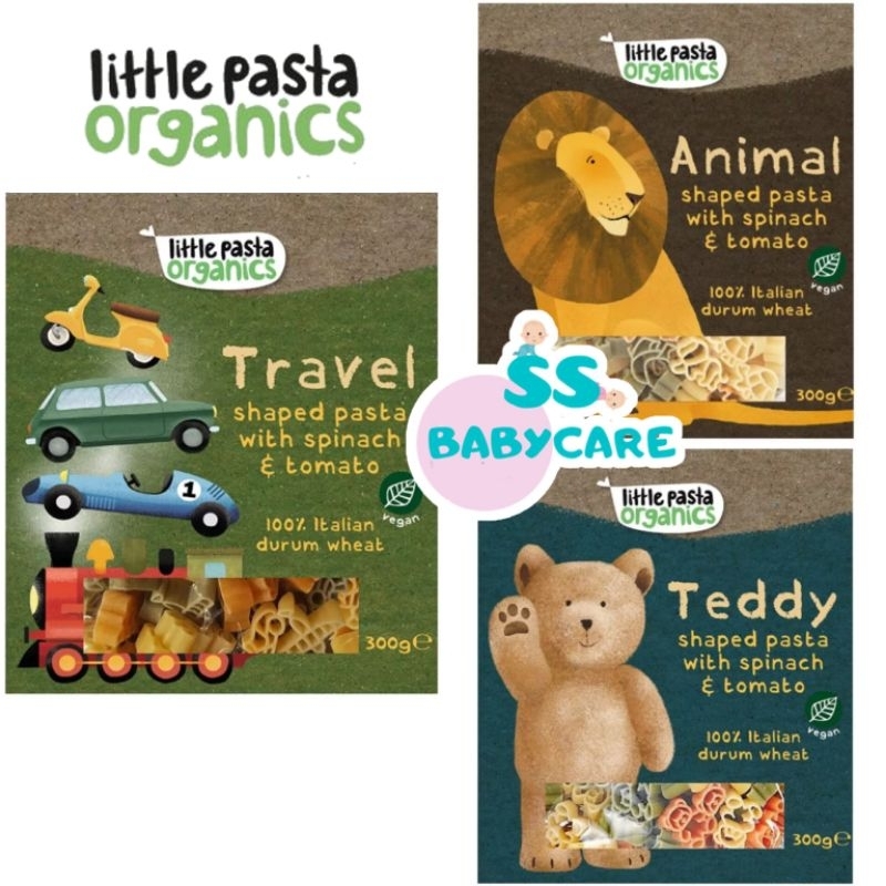 Jual Little Pasta Organics Travel Animal Teddy Shaped Pasta 300gr ...