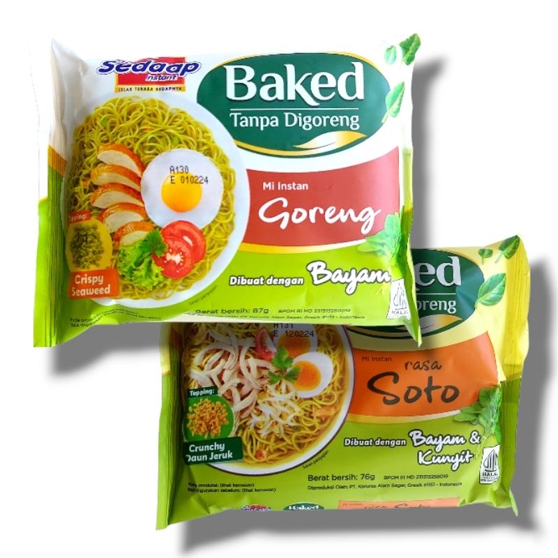 Jual Mie Sedaap Instant BAKED Tanpa Digoreng BETTER CHOICE Sedaap Baked ...