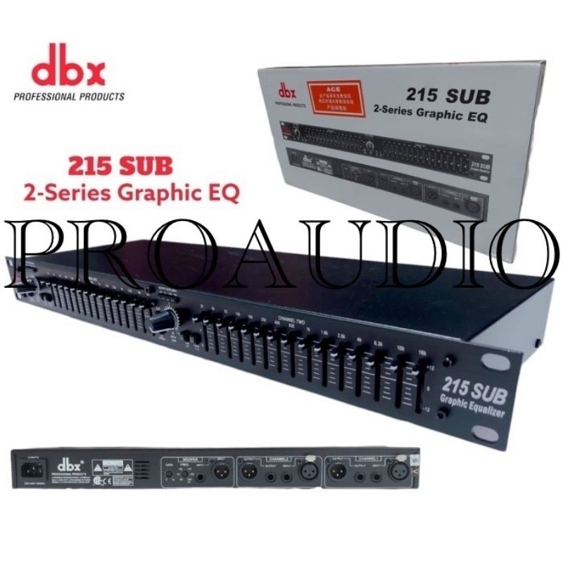 Jual Equalizer DBX 215 + subwoofer Grade A + Trafo - Non Switching Grade A | Shopee Indonesia