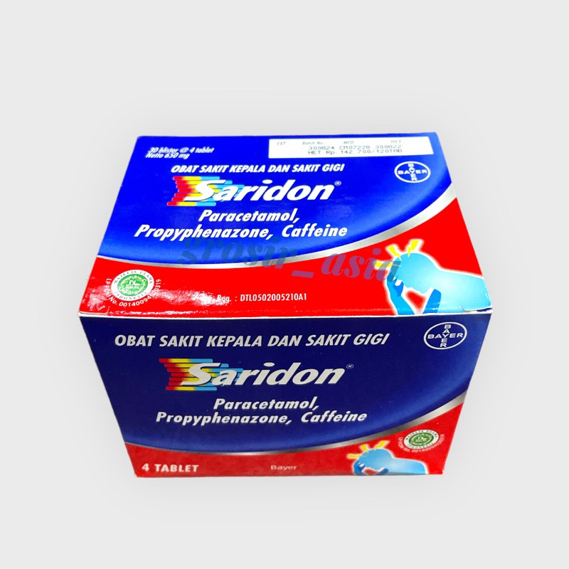 Jual Saridon 1 Box Isi 30 Strip | Shopee Indonesia