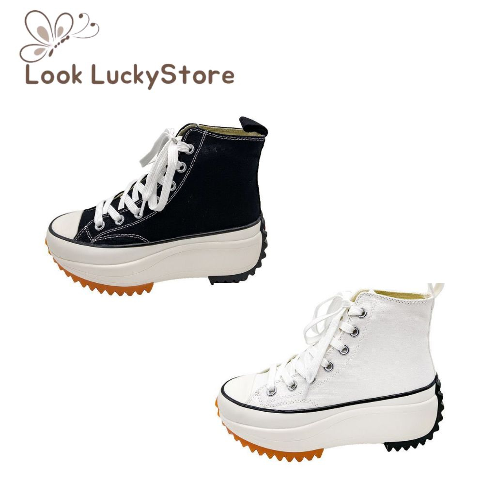 Jual Sepatu Sneakers Wanita Sekolah Kerja Korean Style Putih Hitam ...