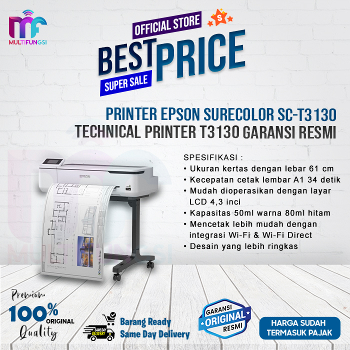 Jual Printer Epson SureColor SC-T3130 Technical Printer T3130 Garansi Resmi | Shopee Indonesia