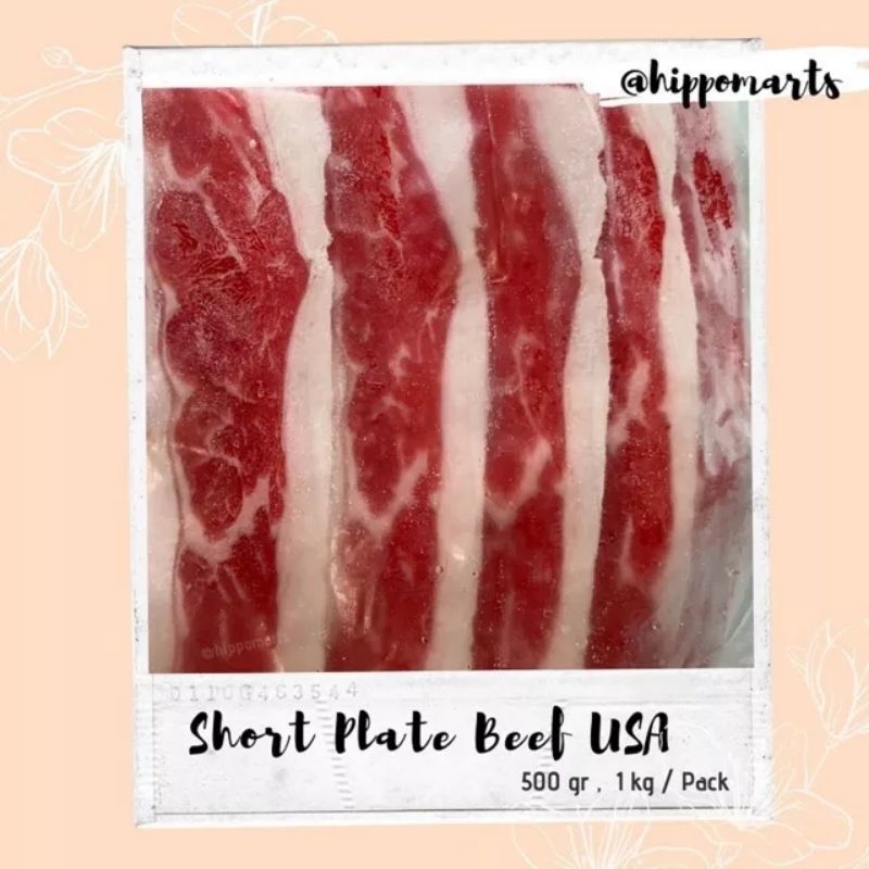 Jual Shortplate Beef Us Angus Beef Slice Halal 1kg 500gram 250gram
