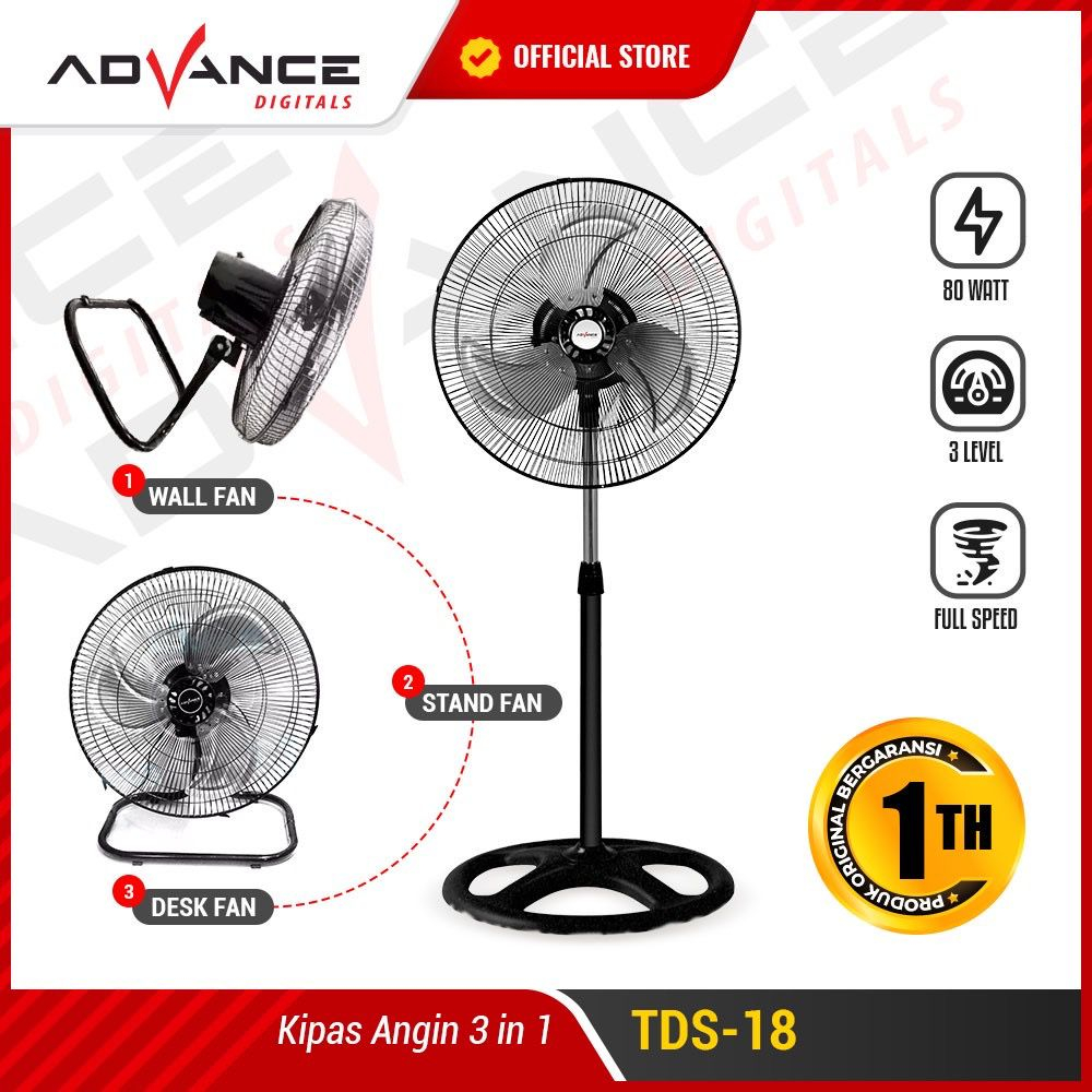 Jual Kipas Angin Advance Tds 1805 Tds 18 Kipas Angin Besi 3in1 Shopee Indonesia