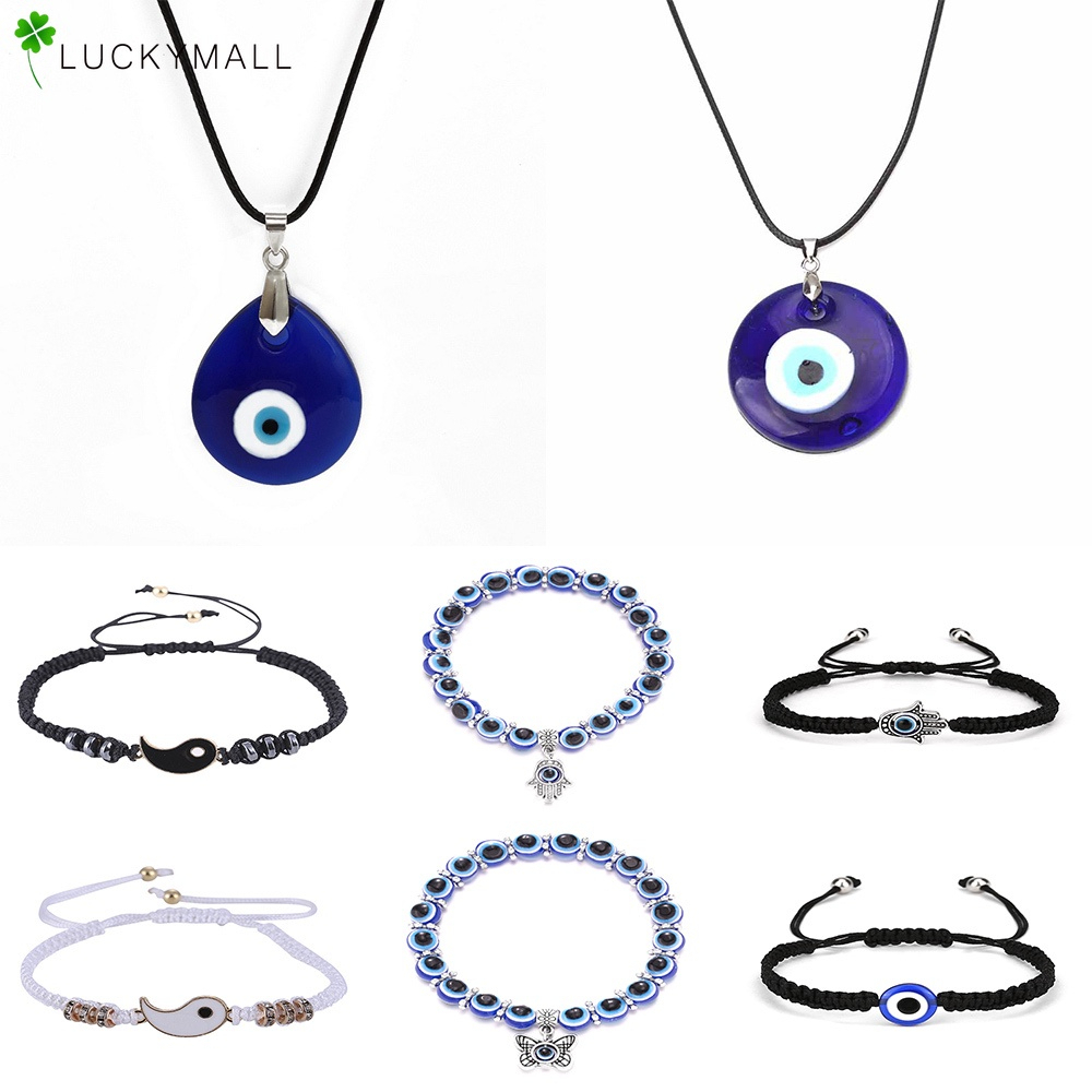 Jual Blue Monster Devil Kalung Rantai Klavikula Desain Mata Iblis ...