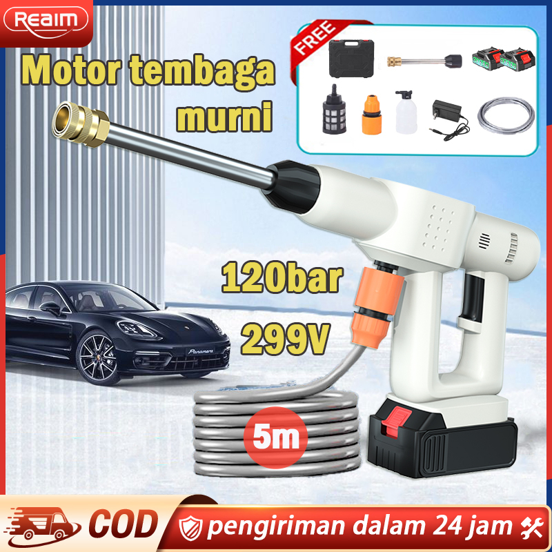 Jual Jet cleaner / jet cleaner Baterai 199V Alat Cuci Mobil cuci motor ...